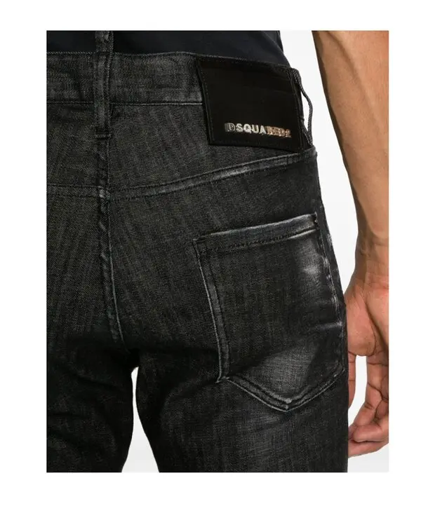 Dsquared2 Logo Patch Straight-leg Jeans