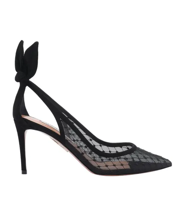 AQUAZZURA Bow Tie Pumps - Black