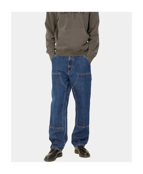 Carhartt Work In Progress Denim Trousers With Multi-pocket Detailing
