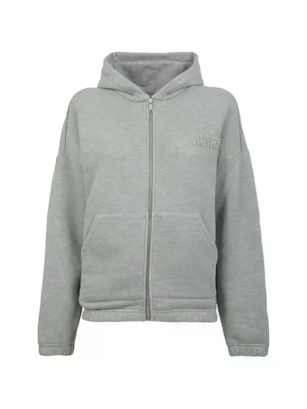 AUTRY Logo-embroidered Zip-up Hoodie