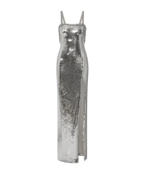 Rebecca Vallance Olympia Sequin Gown - Silver