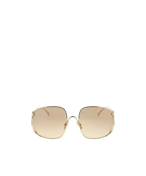 Miu Miu Oversized Square Frame Sunglasses - Nude
