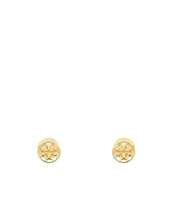Tory Burch Signature Logo Earrings - Yellow