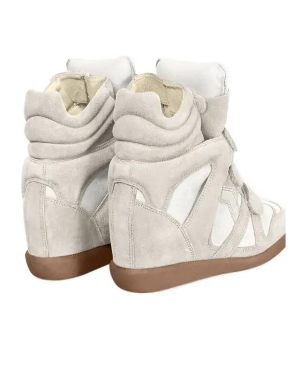Isabel Marant Étoile Bekett High-top Wedge Sneakers - White