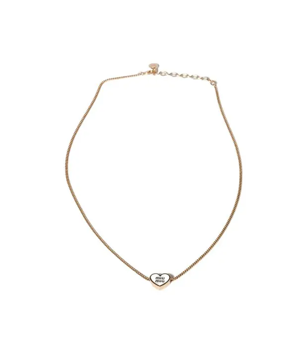 Miu Miu Collier En Métal - Yellow