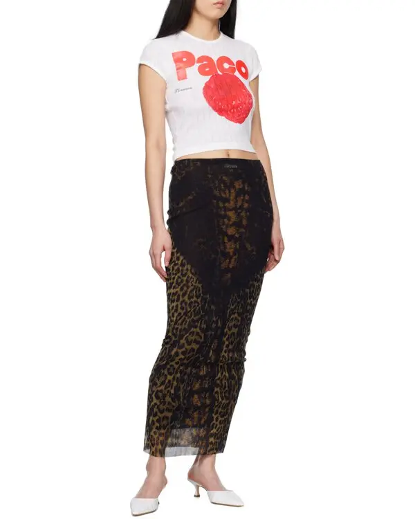 Rabanne Printed Cap Sleeves T-shirt