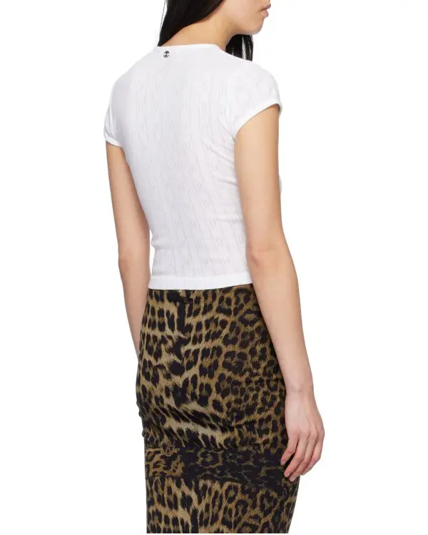 Rabanne Printed Cap Sleeves T-shirt