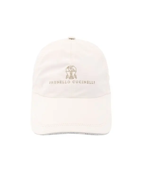 Brunello Cucinelli Logo Embroidered Baseball Cap - White