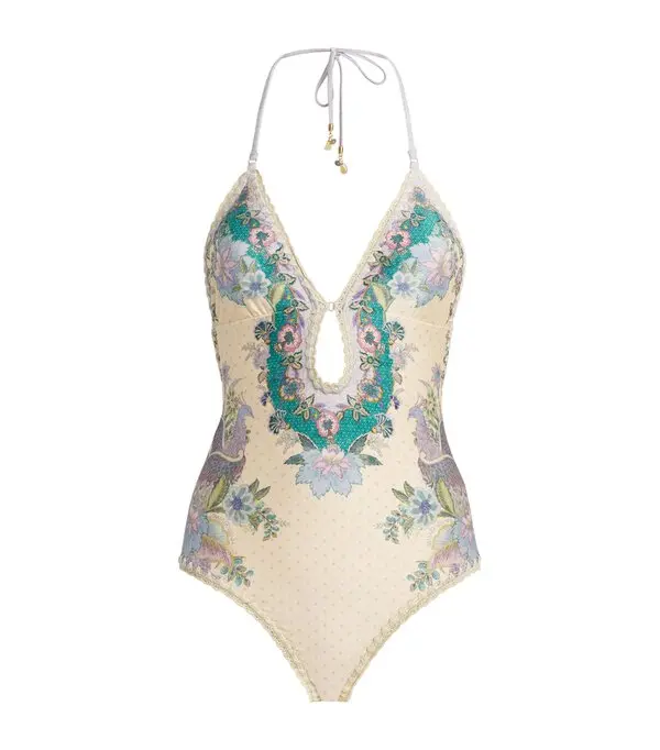 Zimmermann Crochet Indra Swimsuit - Yellow