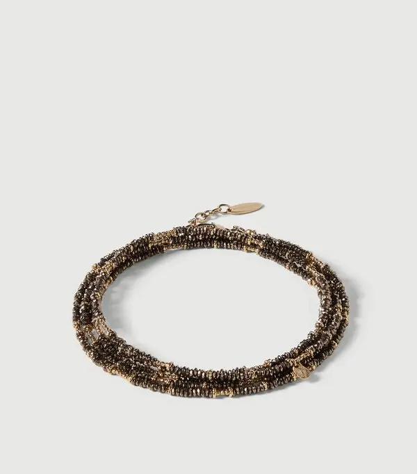 Brunello Cucinelli Sterling Silver Monili Wrap Bracelet