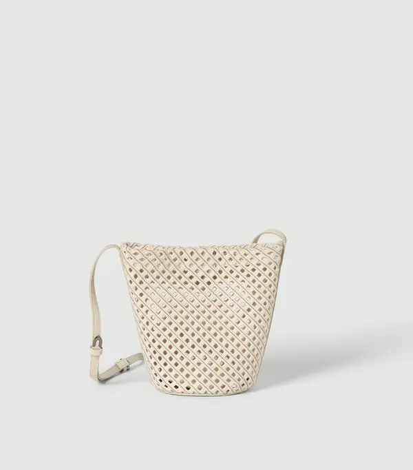 Brunello Cucinelli Cotton Woven Bucket Bag