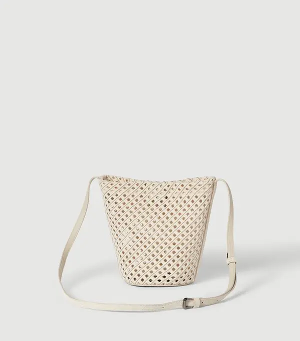 Brunello Cucinelli Cotton Woven Bucket Bag
