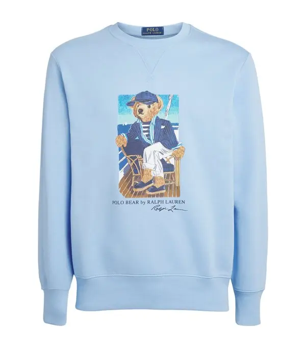 Polo Ralph Lauren Cotton Blend Crewneck Sweatshirt With Graphic Print