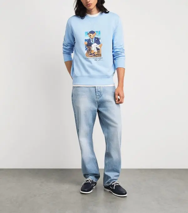 Polo Ralph Lauren Cotton Blend Crewneck Sweatshirt With Graphic Print