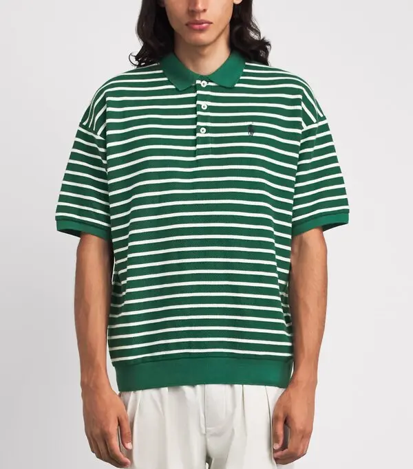 Polo Ralph Lauren Cotton Mesh Stripe Relaxed Polo Shirt