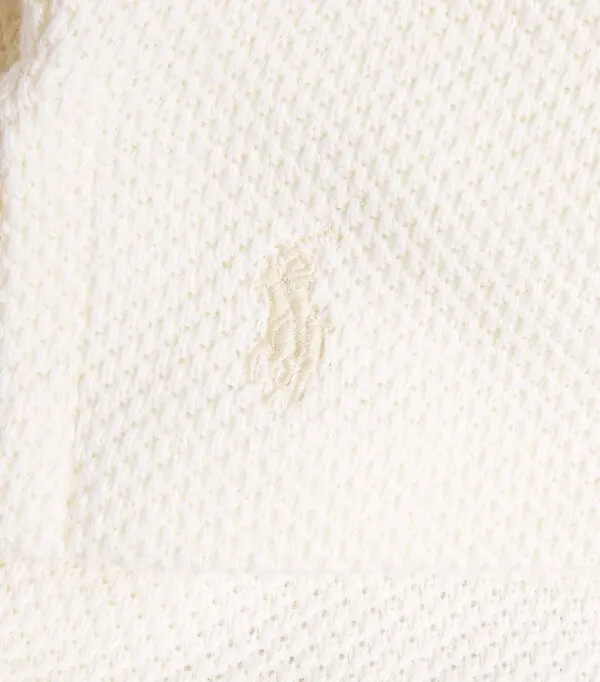 Polo Ralph Lauren Piqué Textured Polo Shirt - Ivory