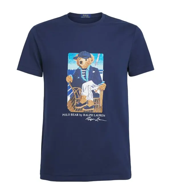 Polo Ralph Lauren Cotton Polo Bear T-shirt - Navy