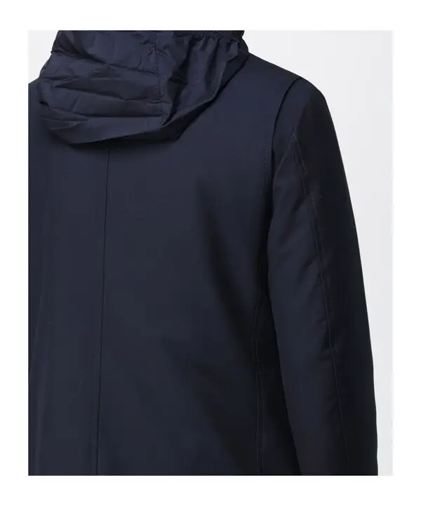 MOORER Long-sleeved Stand-up Collar Cotton Coat