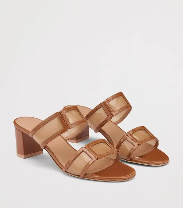 MALONE SOULIERS Loulou Heeled Mules - Brown