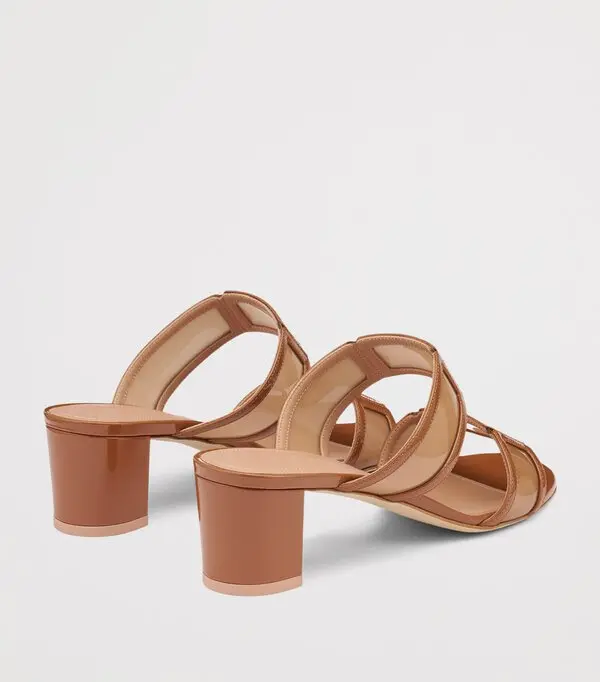 MALONE SOULIERS Loulou Heeled Mules - Brown