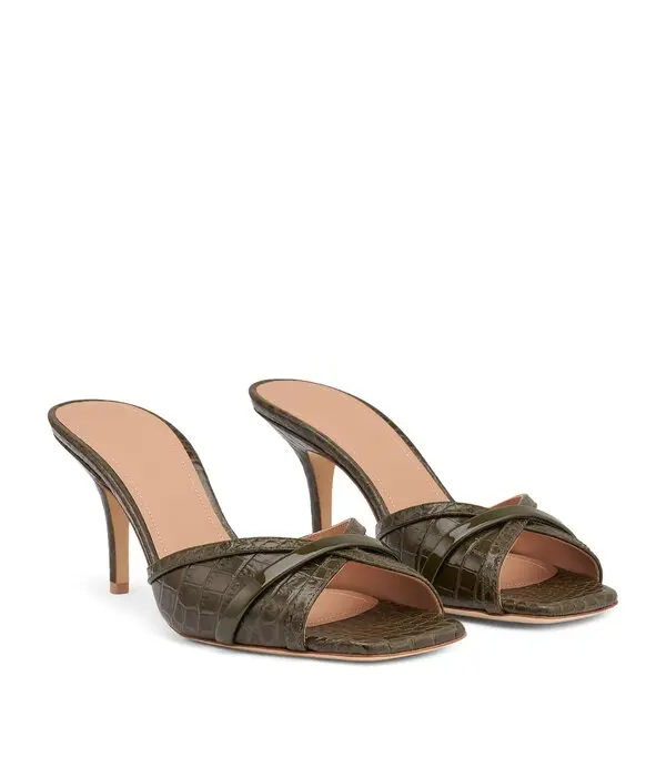 MALONE SOULIERS Perla High Heel Mules - Green