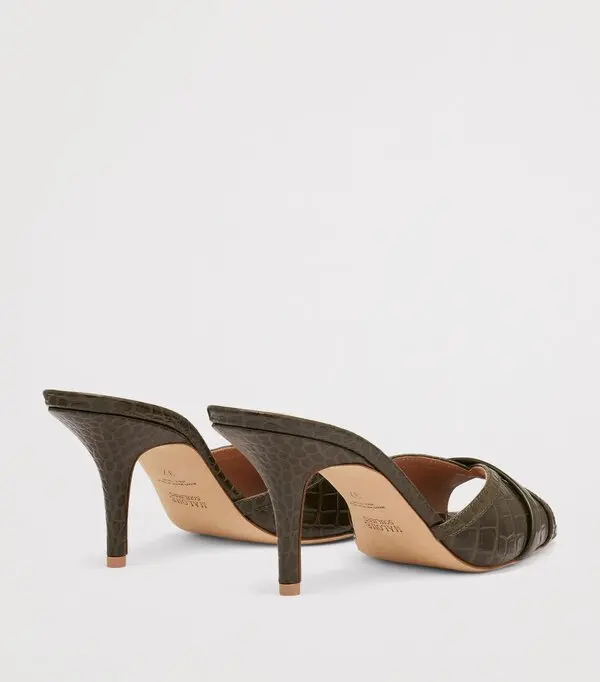 MALONE SOULIERS Perla High Heel Mules - Green