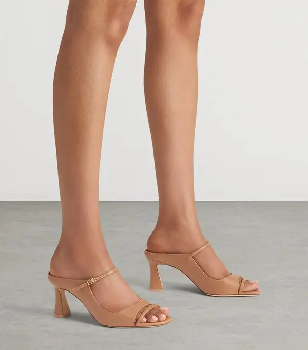 MALONE SOULIERS Rania Leather Heeled Mules