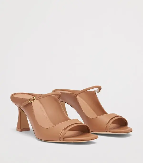 MALONE SOULIERS Rania Leather Heeled Mules