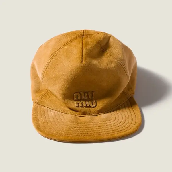 Miu Miu Suede Baseball Cap