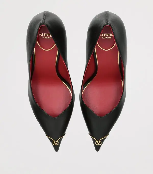 Valentino Garavani Leather Heartip Pumps