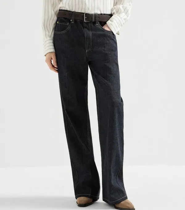 Brunello Cucinelli No-fade Loose Jeans - Blue