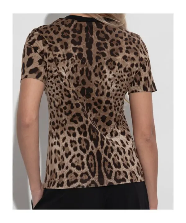 Dolce & Gabbana Leopard Print Crewneck T-shirt