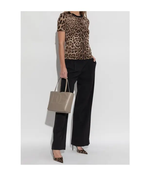 Dolce & Gabbana Leopard Print Crewneck T-shirt