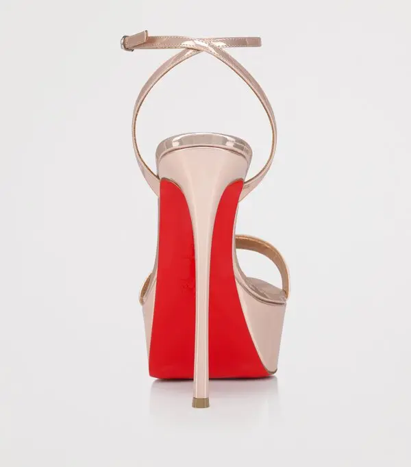 CHRISTIAN LOUBOUTIN Loubi Queen Alta Patent Leather Sandals