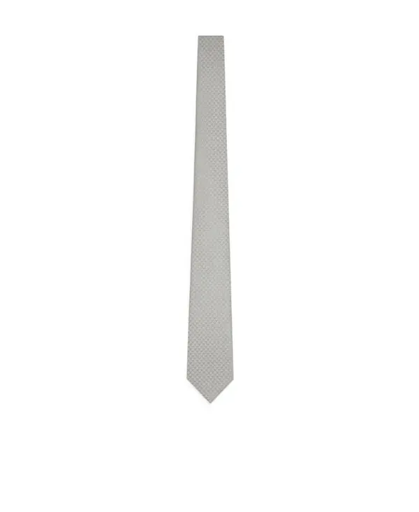Emporio Armani Jacquard Neck Tie - Gray