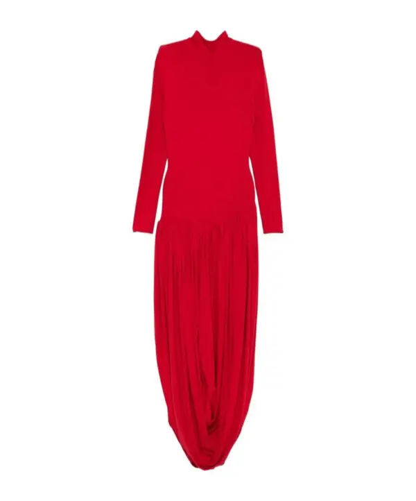 Magda Butrym Turtleneck Dress - Red