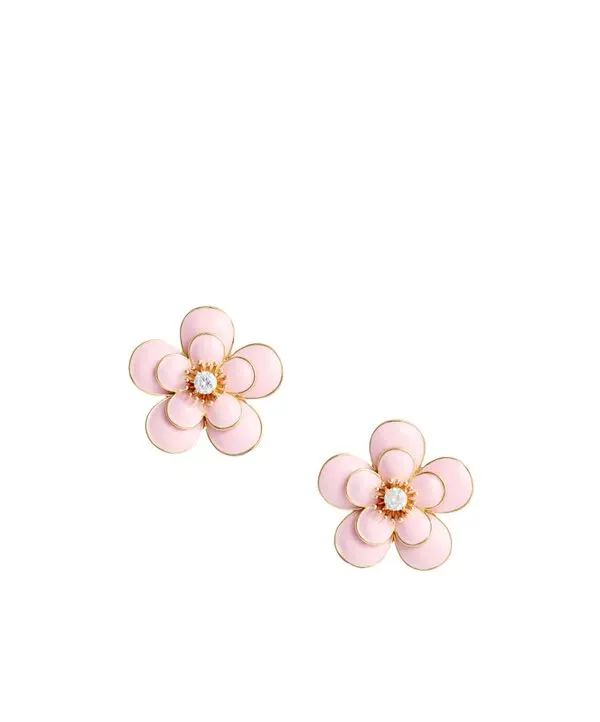 SELF-PORTRAIT Flower Earrings - Pink
