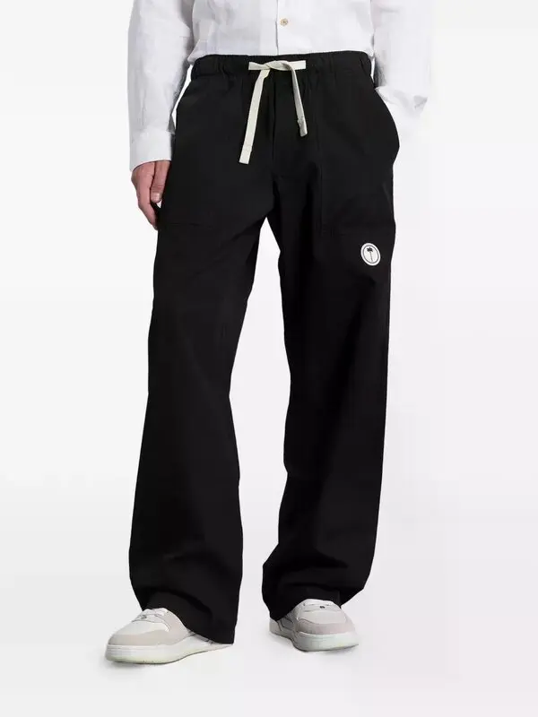 Palm Angels Cotton Wide-leg Trousers