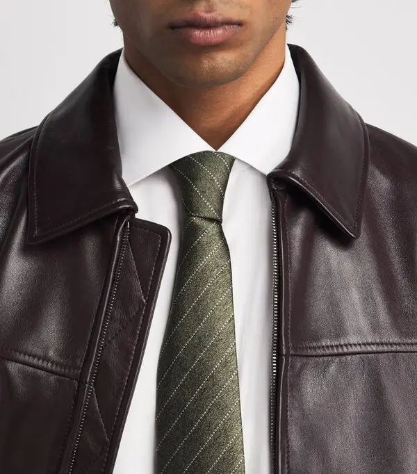Canali Cotton Herringbone Shirt