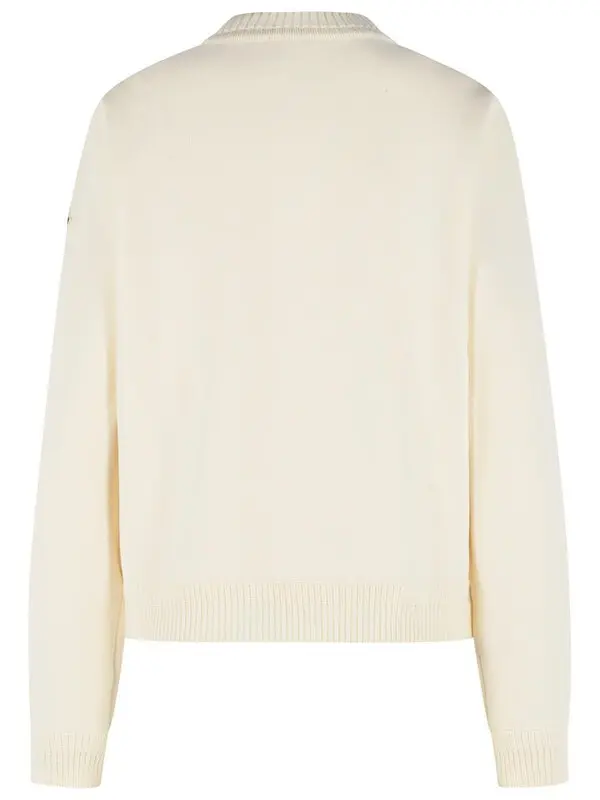 Moncler Logo Patch Quilted Cardigan