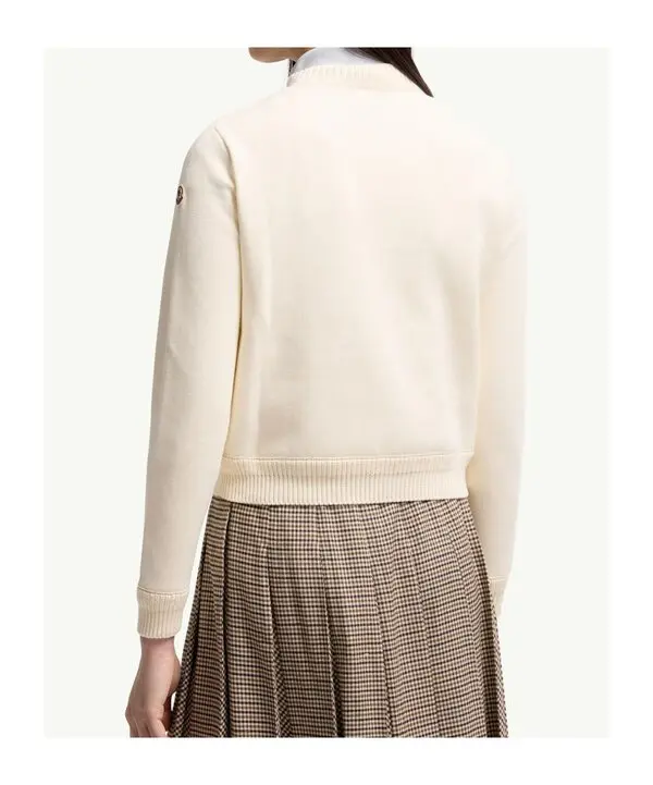 Moncler Logo Patch Quilted Cardigan