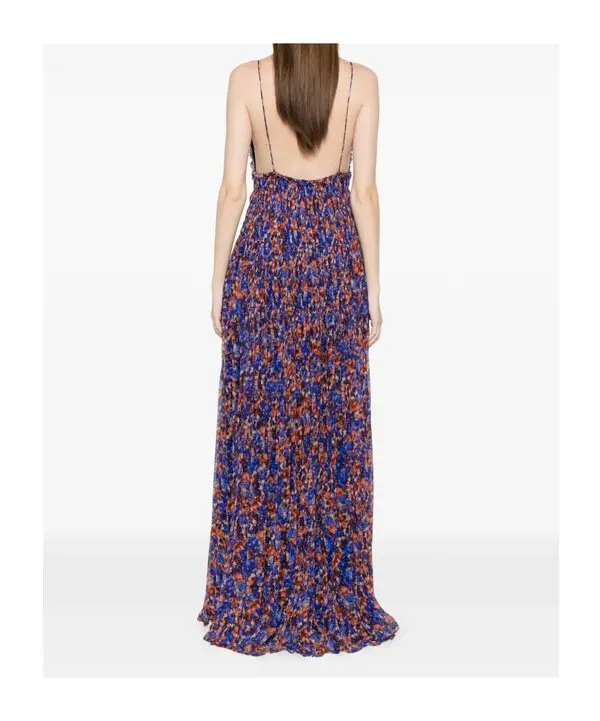 Ulla Johnson Graphic Detail Chiffon Maxi Dress