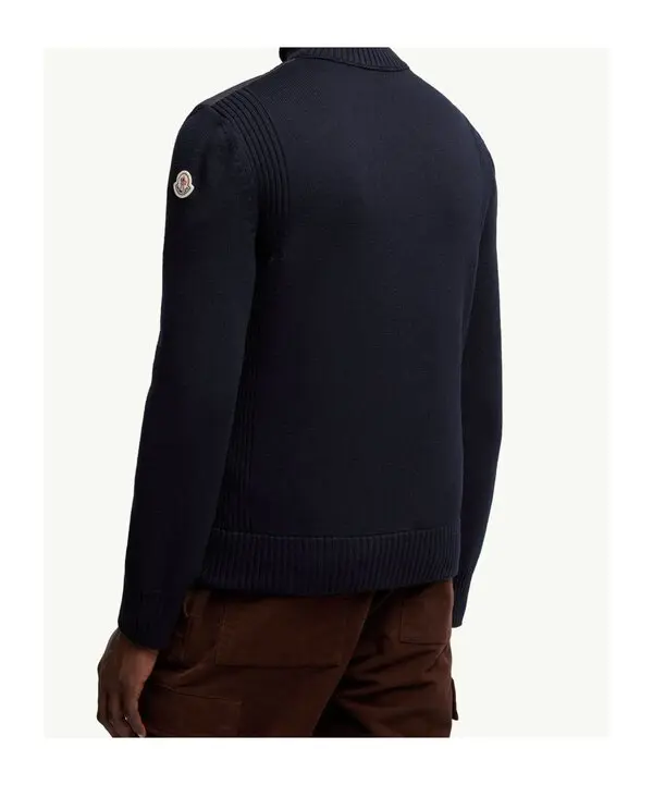 Moncler Padded Wool Zip-up Cardigan