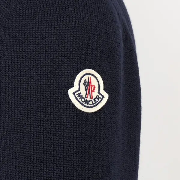 Moncler Padded Zip-up Cardigan - Navy Blue