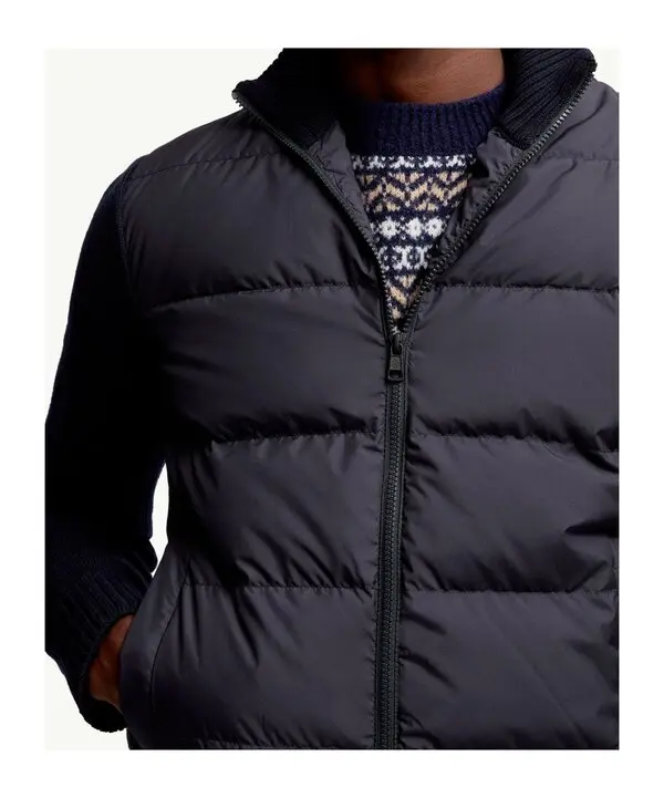 Moncler Padded Zip-up Cardigan - Navy Blue