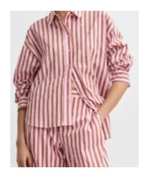 Essentiel Antwerp Striped Rhinestone Embellished Shirt