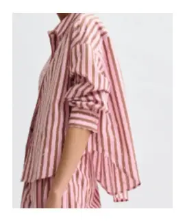 Essentiel Antwerp Striped Rhinestone Embellished Shirt