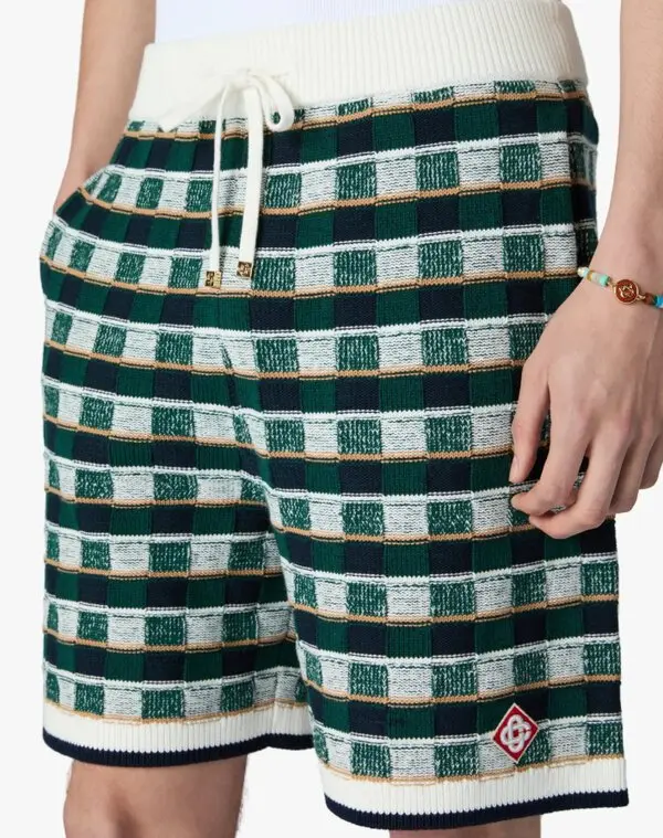 Casablanca Crochet Mosaic Shorts