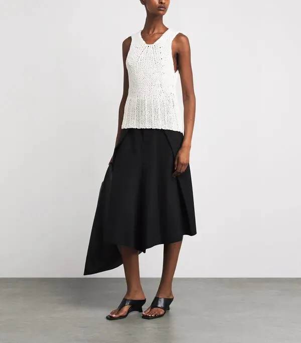 Khaite Cable-knit Cassie Top - White