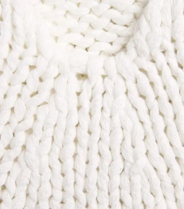 Khaite Cable-knit Cassie Top - White